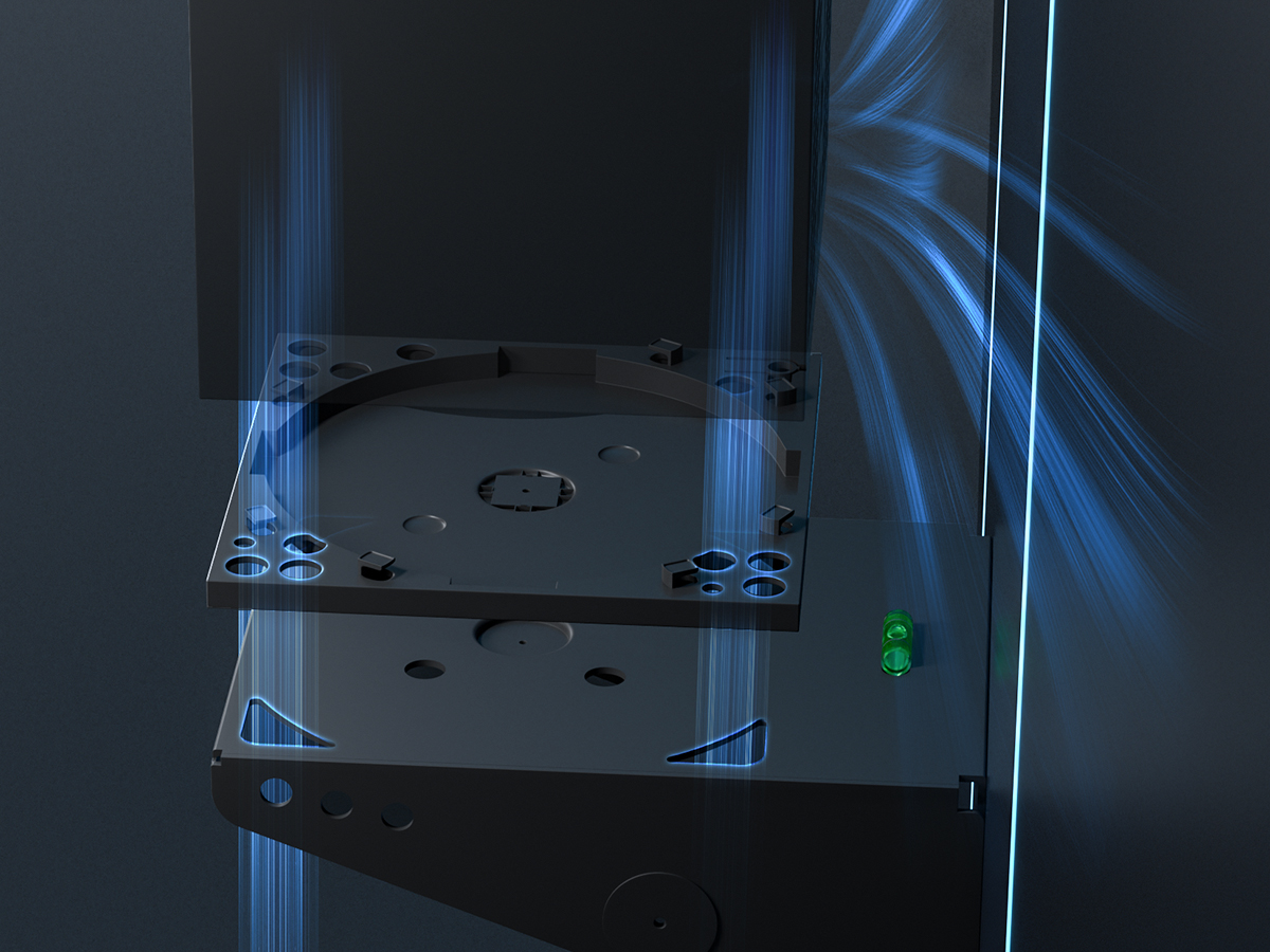 Xbox-X可旋转墙挂渲染_孤夜Cb-站酷ZCOOL