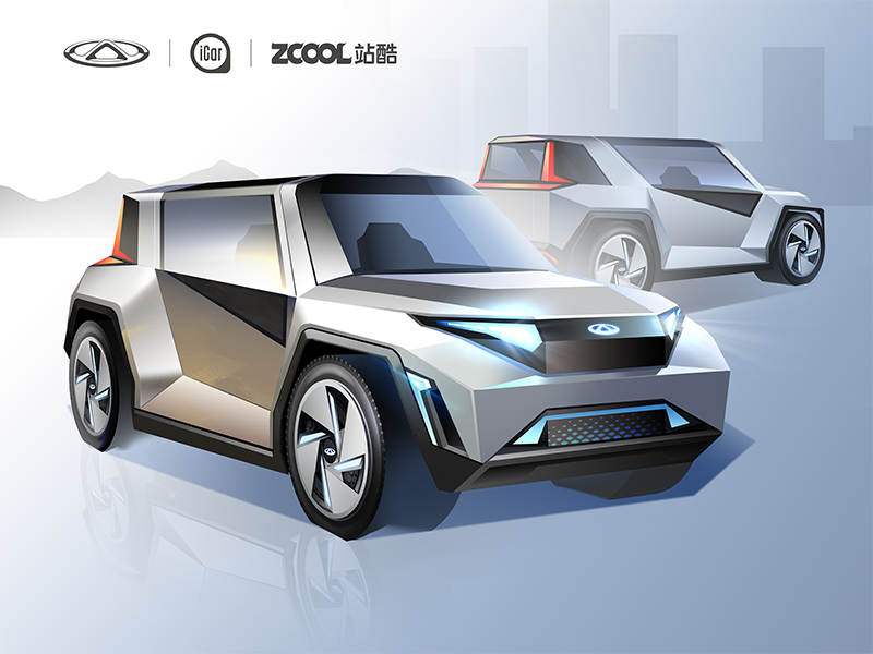 iCar首款纯电硬派S56 ——我的梦想之车_熊仔橡皮糖-站酷ZCOOL