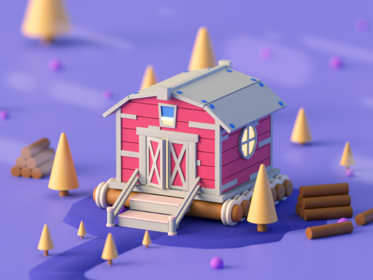 C4D场景建模_akss-站酷ZCOOL