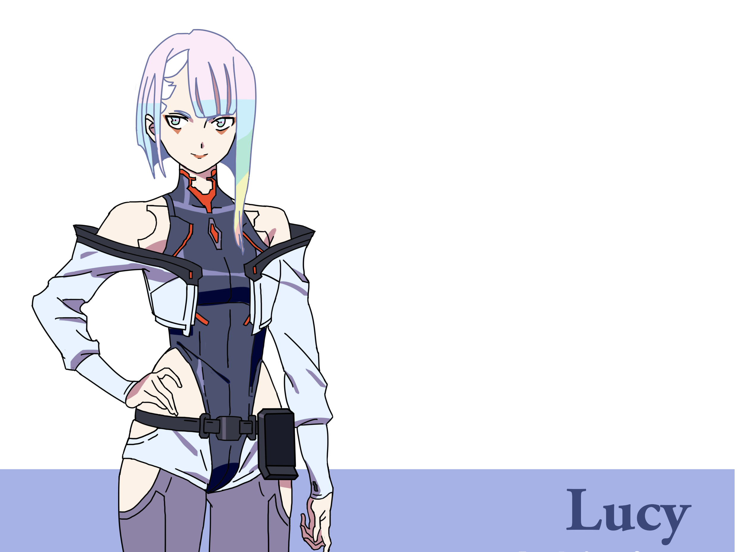 【临摹】Lucy（伪）人物设定图_Nervix-站酷ZCOOL