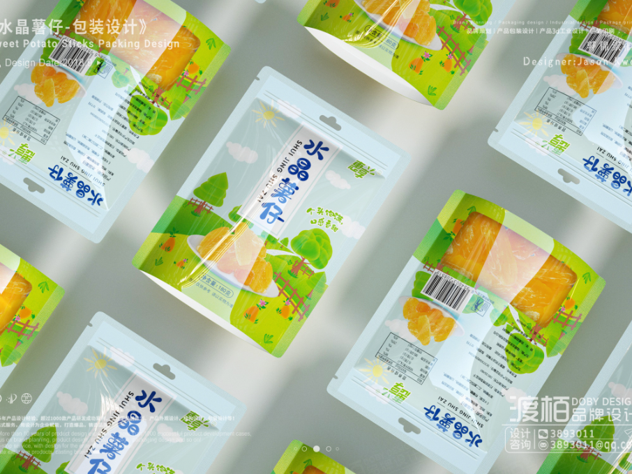 渡栢设计｜《地瓜条/水晶薯仔》 包装设计 _渡栢设计Jason-站酷ZCOOL