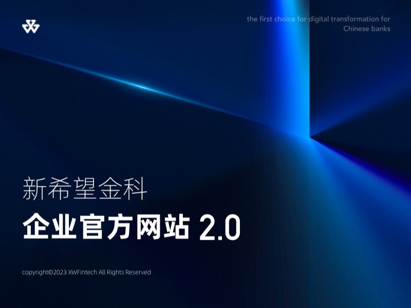 品牌设计｜XW Fintech 企业官网 2.0_XXL_DesignStudio-站酷ZCOOL