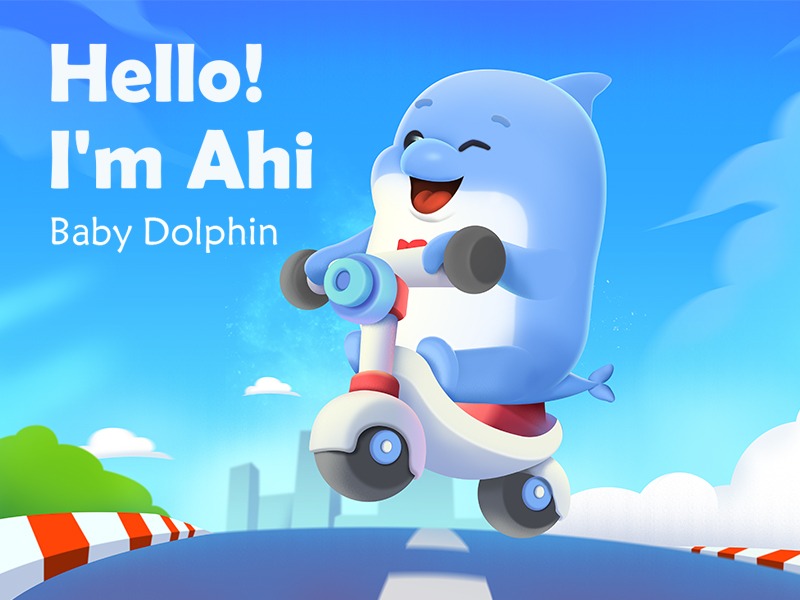 海豚Ahi品牌IP形象设计_小萌盟-站酷ZCOOL