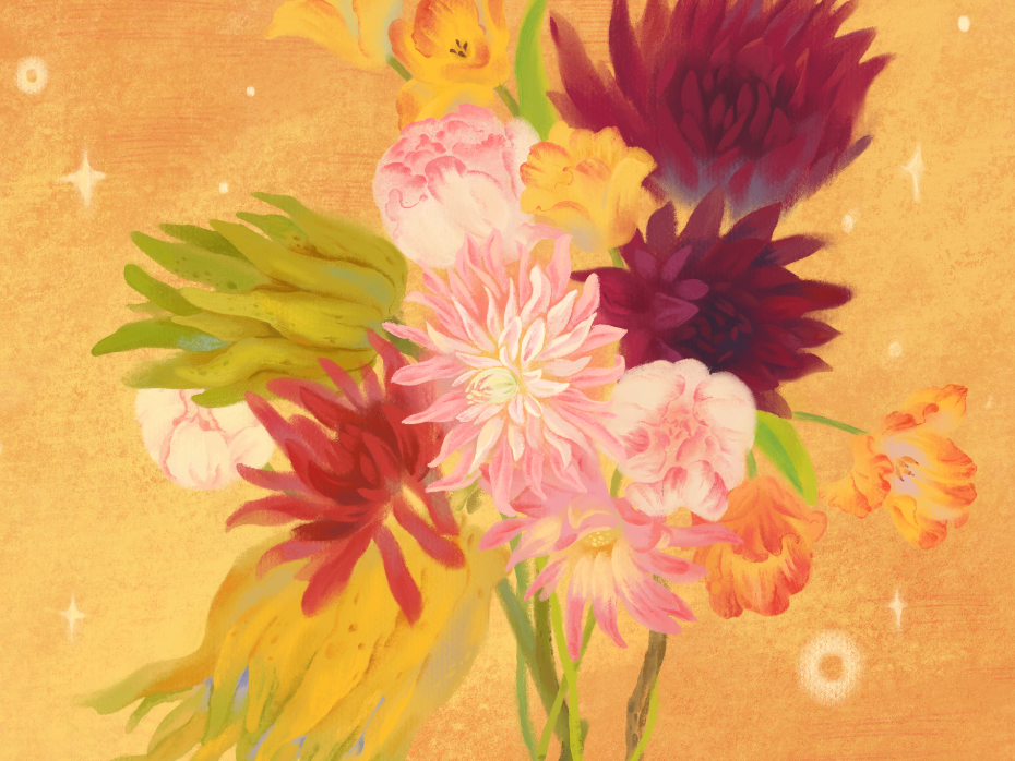 原创系列插画｜The flower_三条st-站酷ZCOOL