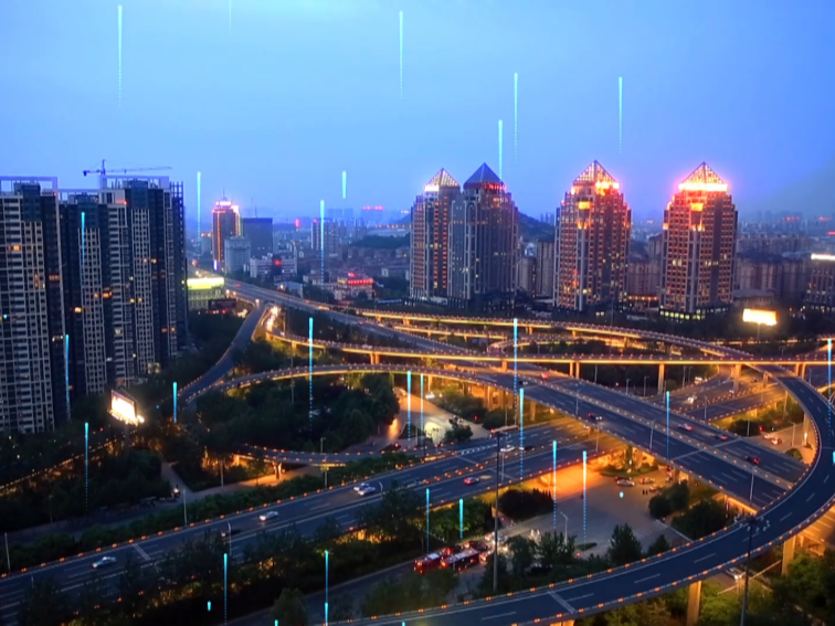 AE-科技城市-粒子动画_梨瓜嘞-站酷ZCOOL