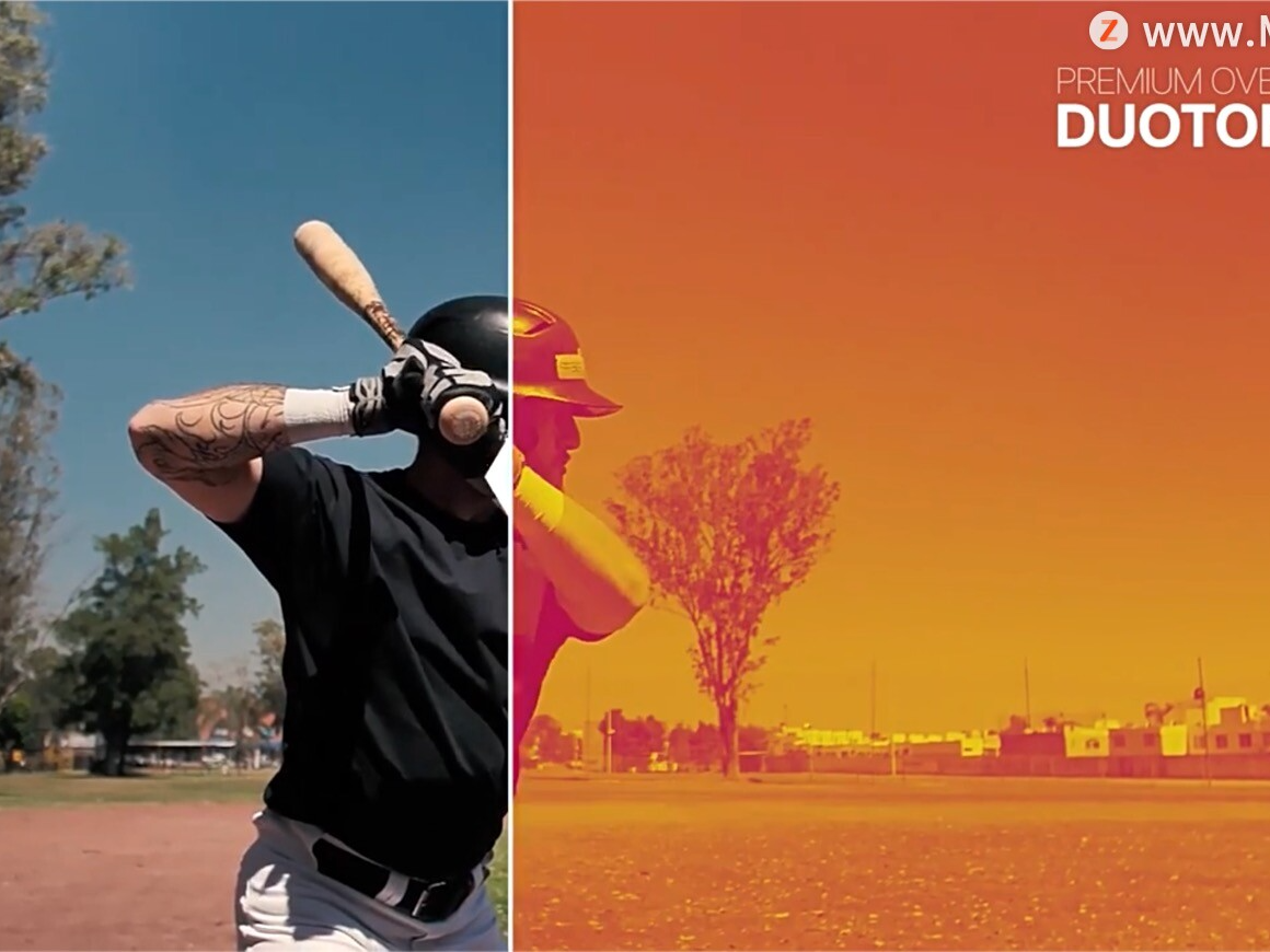 双色调颜色叠加视觉特效AE/PR模板 Premium Overlays Duotones_顽石宝玉-站酷ZCOOL