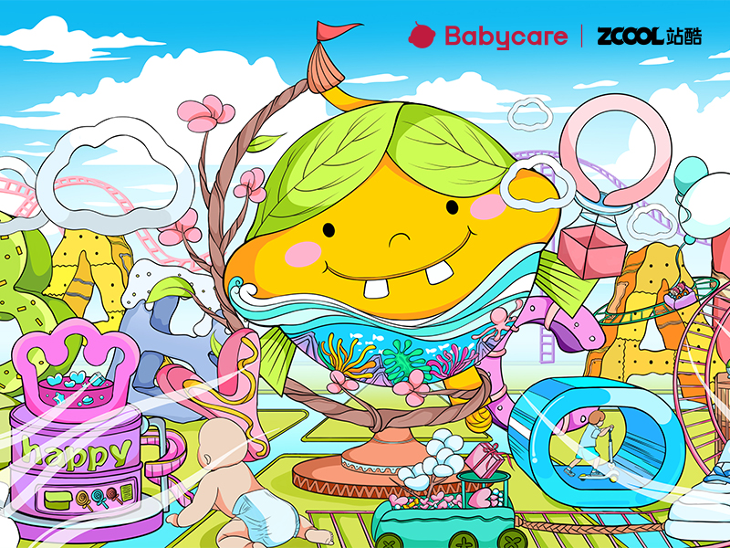 Babycare |绿色生活 彩色世界_又又Jocelyn-站酷ZCOOL