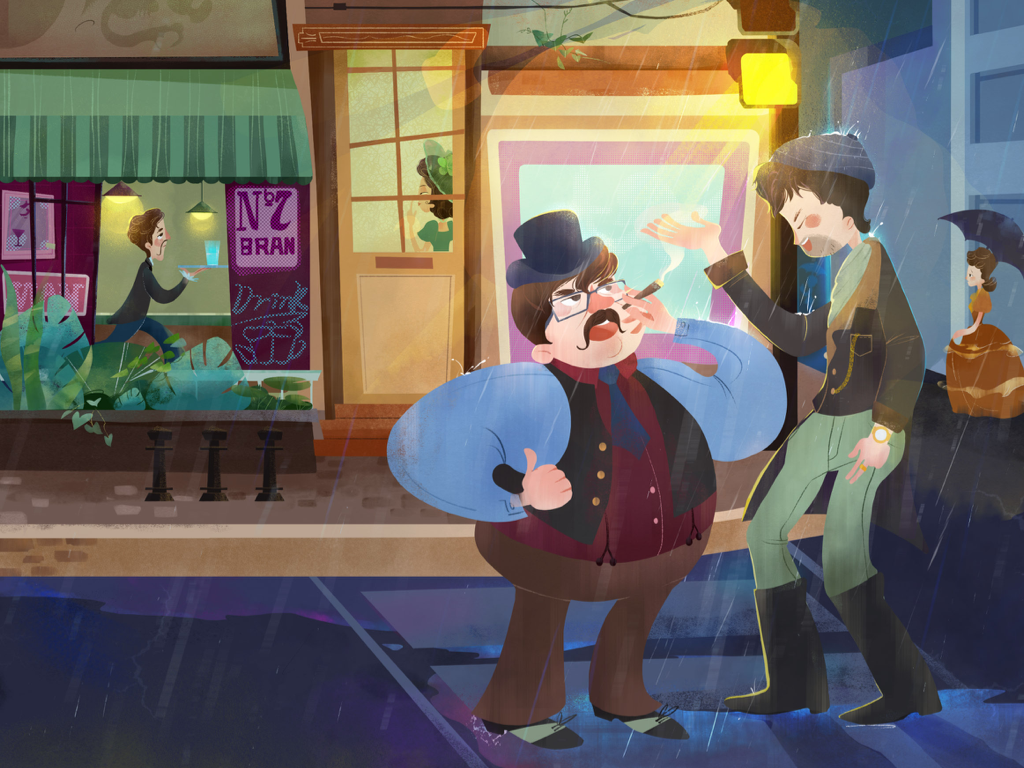 雨天酒吧_挨骂士-站酷ZCOOL