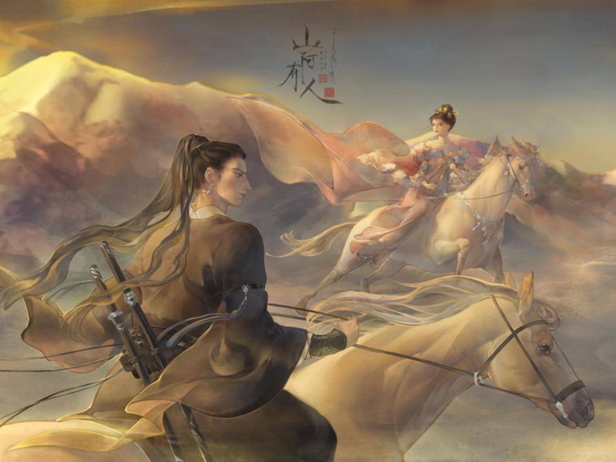 日落金山_山阿有人-站酷ZCOOL