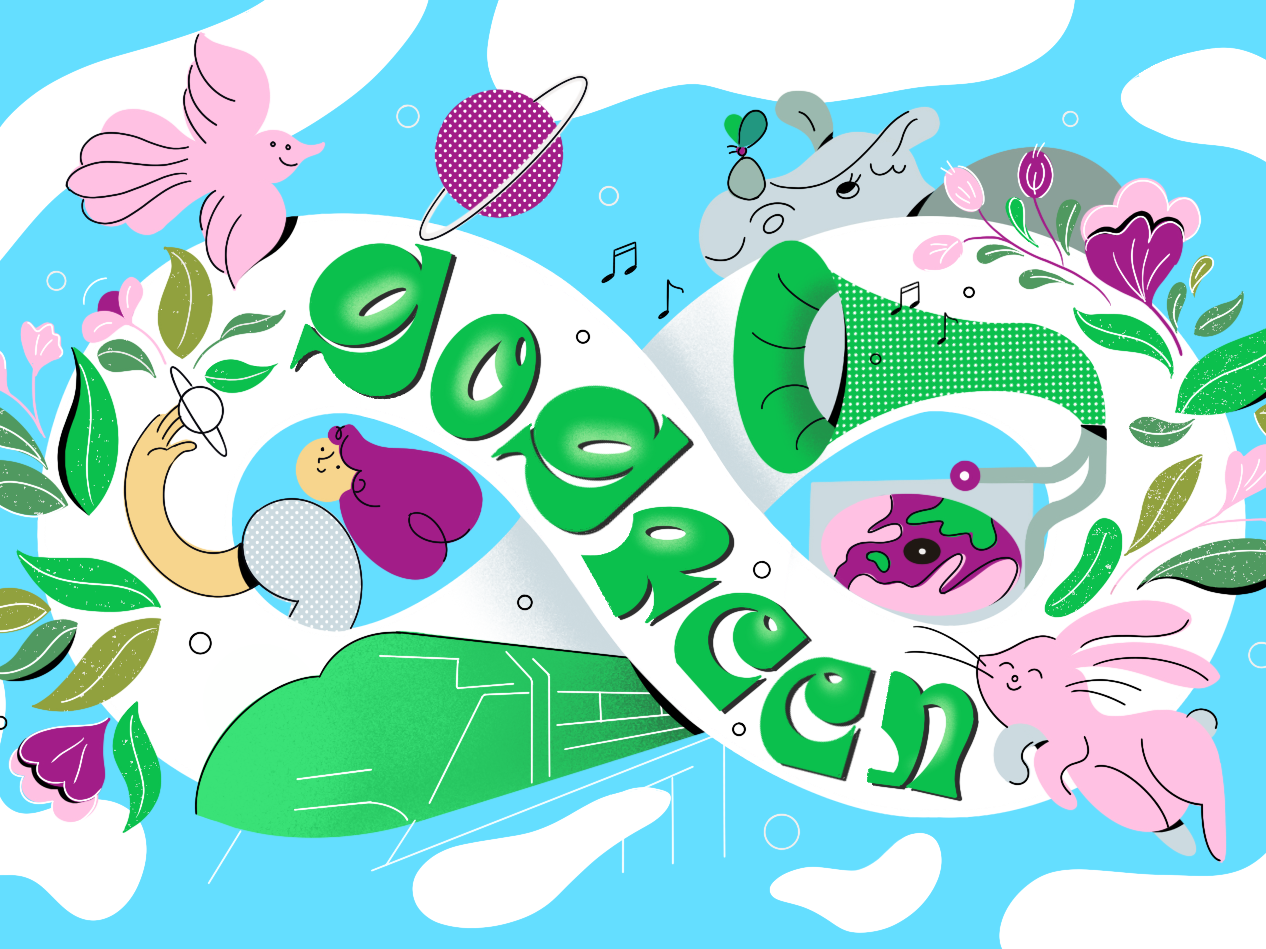 海报设计｜GO GREEN一卡通界面设计_我是_阿振-站酷ZCOOL