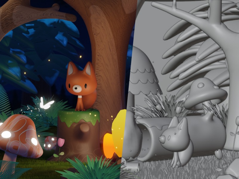 blender 动画场景_像素猫OWO-站酷ZCOOL