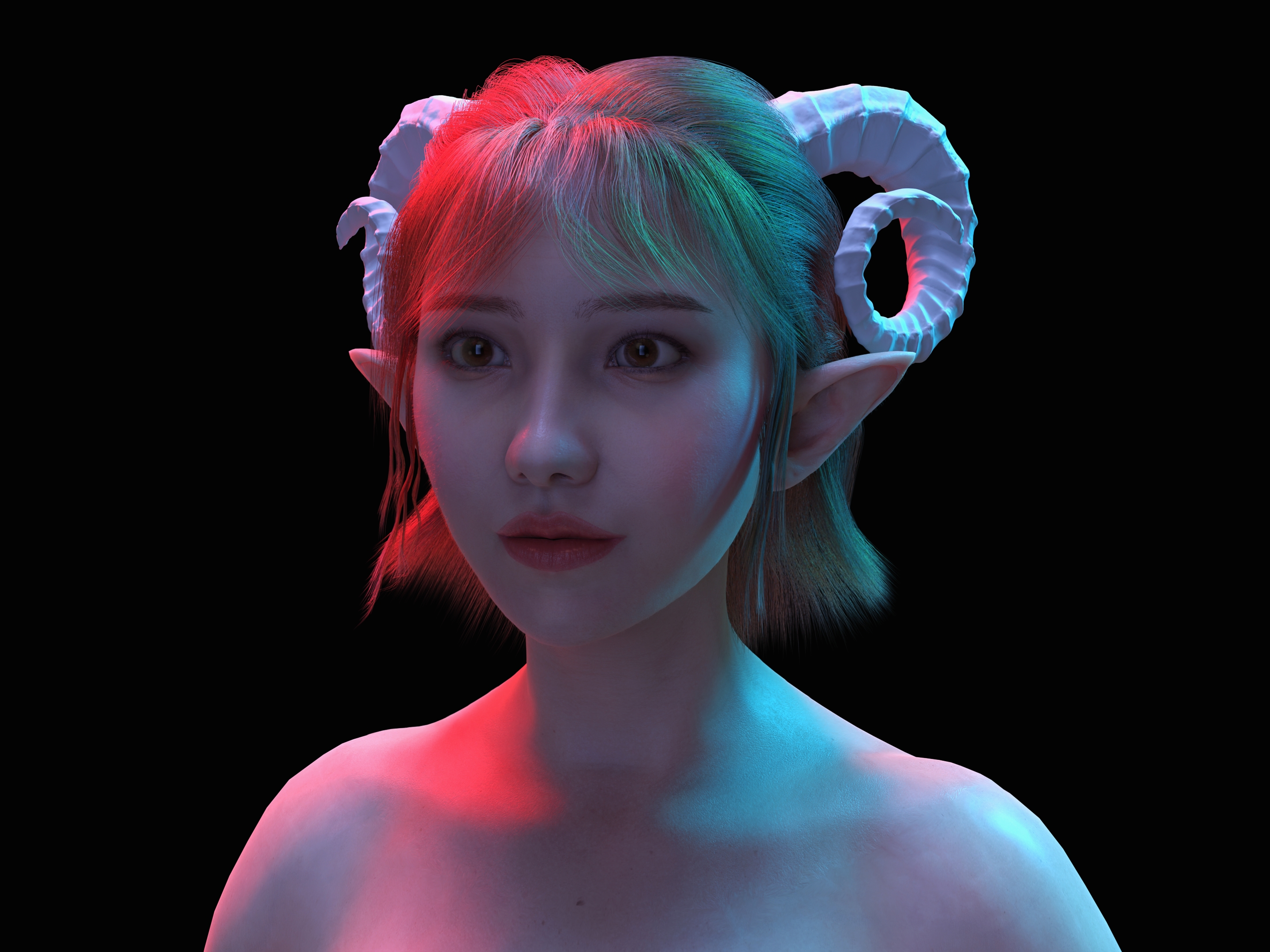 Blender全流程影视级角色建模渲染-魅魔_陈易轩-站酷ZCOOL