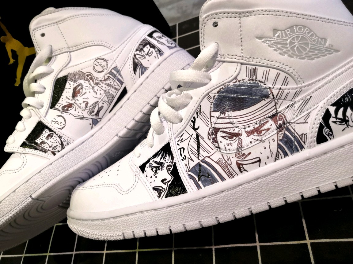 纯手绘AJ—灌篮高手_Rinka谨制-站酷ZCOOL