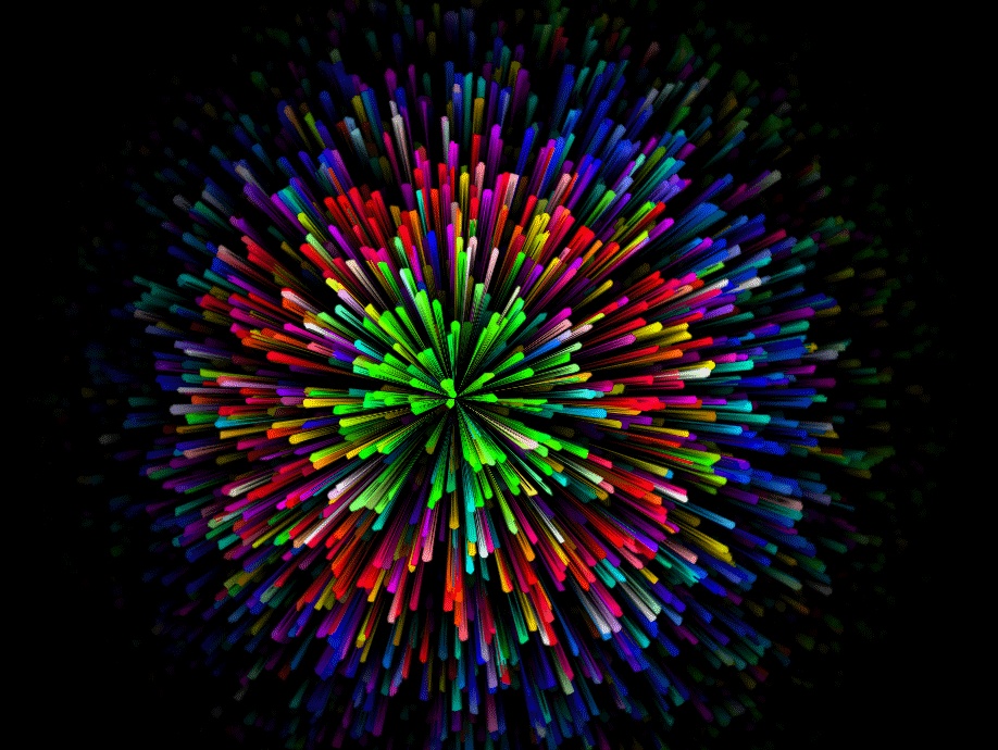 炫彩烟花绽放gif_小金kent-站酷ZCOOL