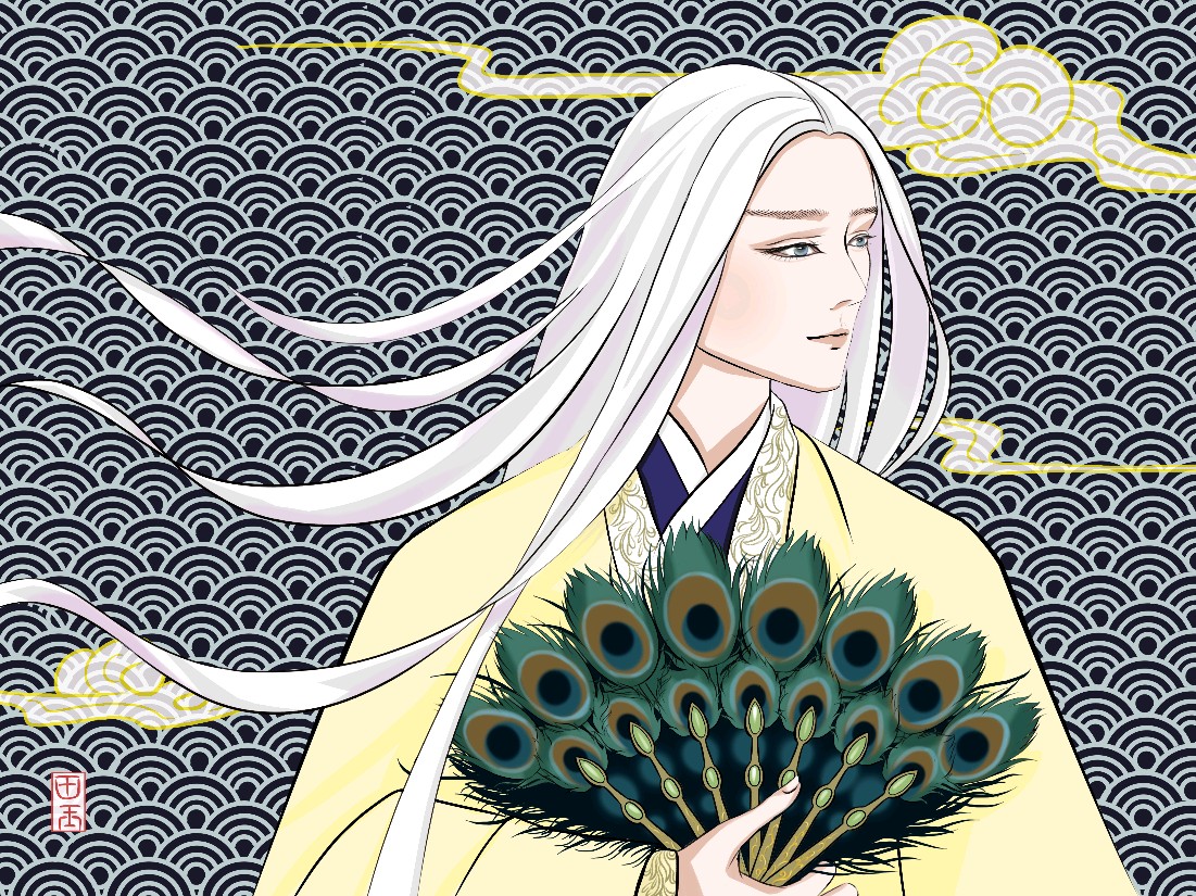 板绘－古风男子_田螺姑娘Tina-站酷ZCOOL