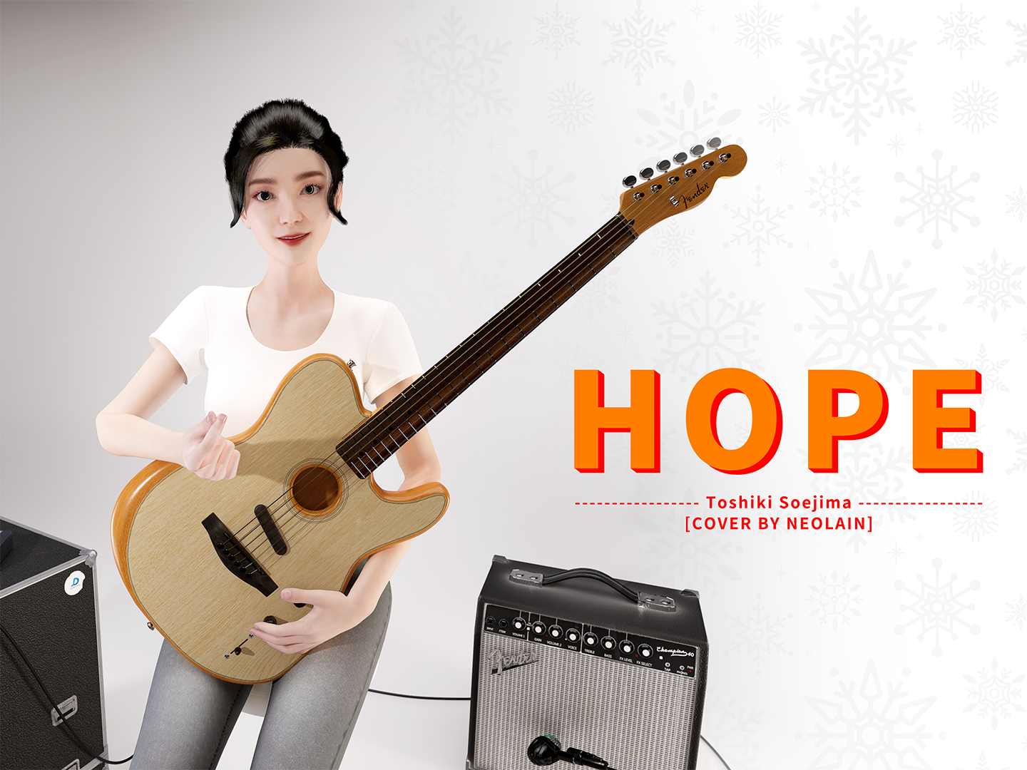 UE5数字人 Neolain妮玲 指弹 HOPE - Toshiki Soejima _KUDOSET_studio-站酷ZCOOL