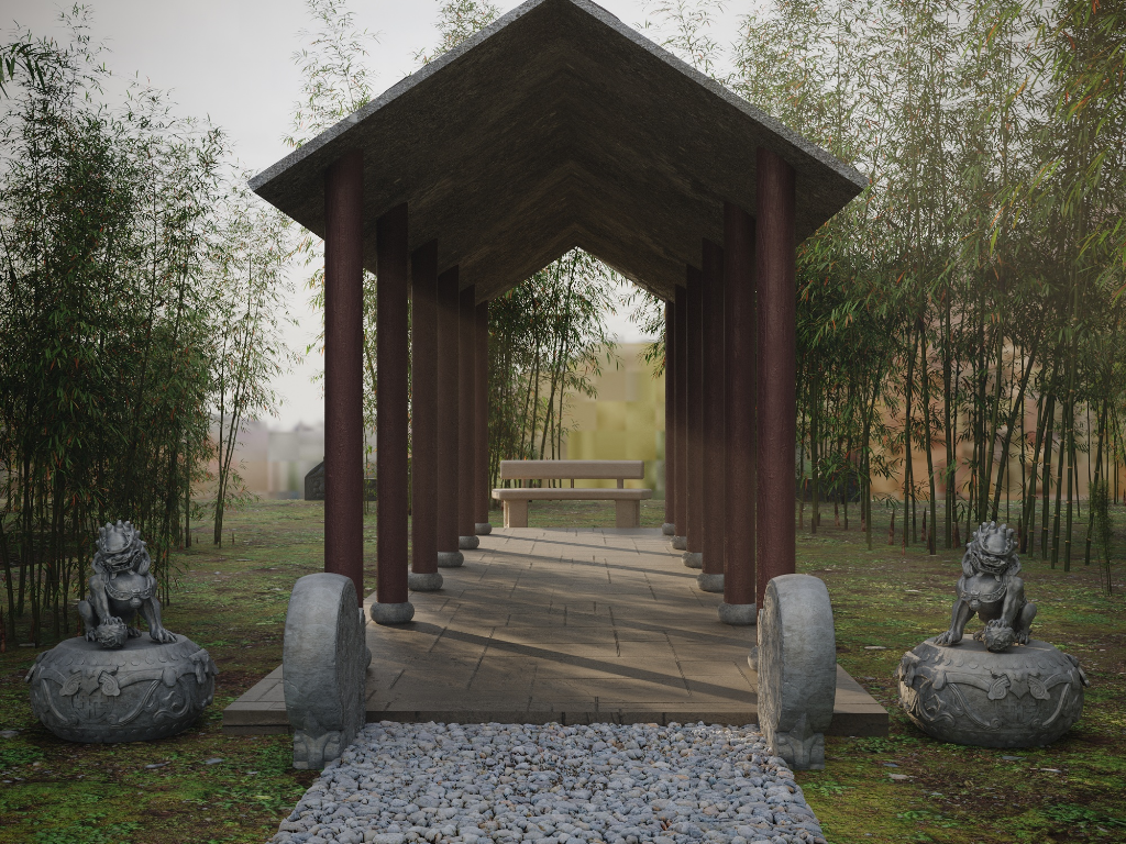 竹林长亭_LC设计表现-站酷ZCOOL