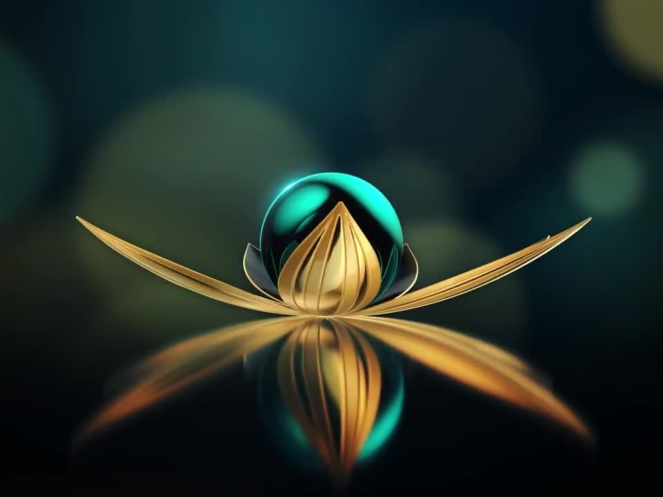 PR模板|3D场景漂亮花卉金色标志LOGO演绎动画开场_猿文件网官方账号-站酷ZCOOL