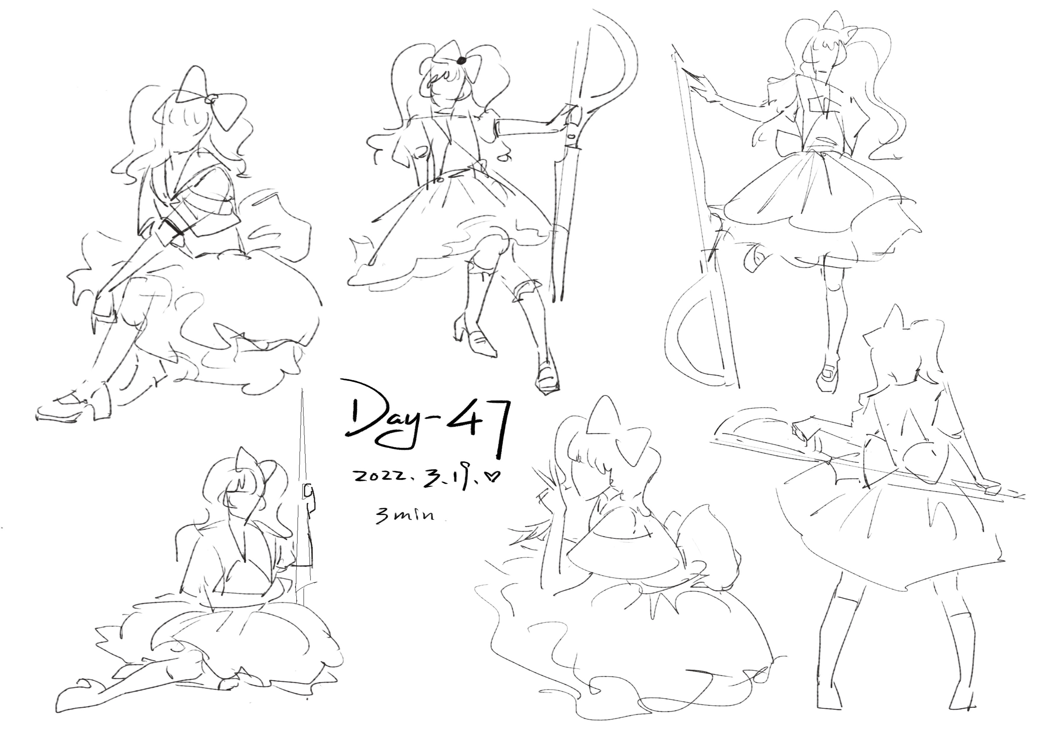 #速写60天挑战赛# day47_懒懒小兔蹄子-站酷ZCOOL