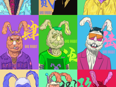 ＃NFT 《BAD RABBIT X 》系列_夏一Gary-站酷ZCOOL