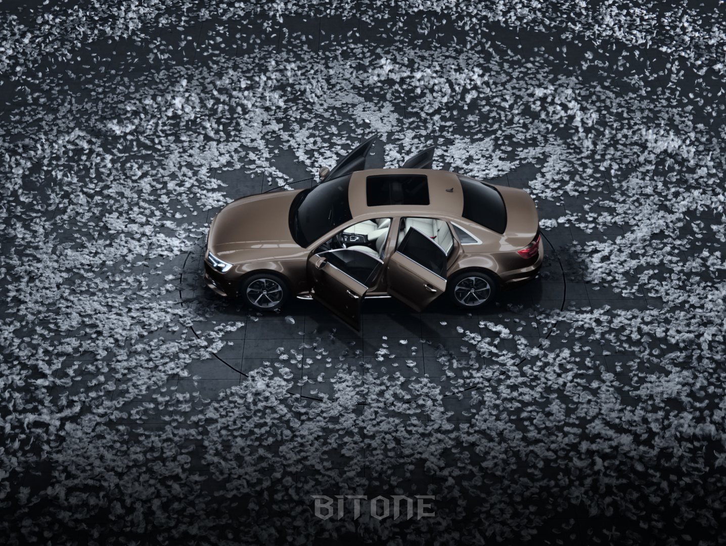 奥迪A4L羽毛篇CG＋实拍（多图）by BITONE_ATIME斯基-站酷ZCOOL