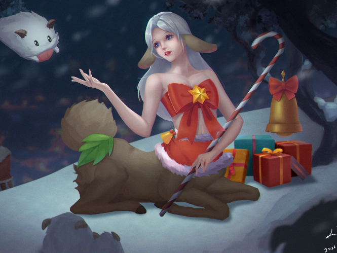 lol圣诞节莉莉娅_choukarei-站酷ZCOOL