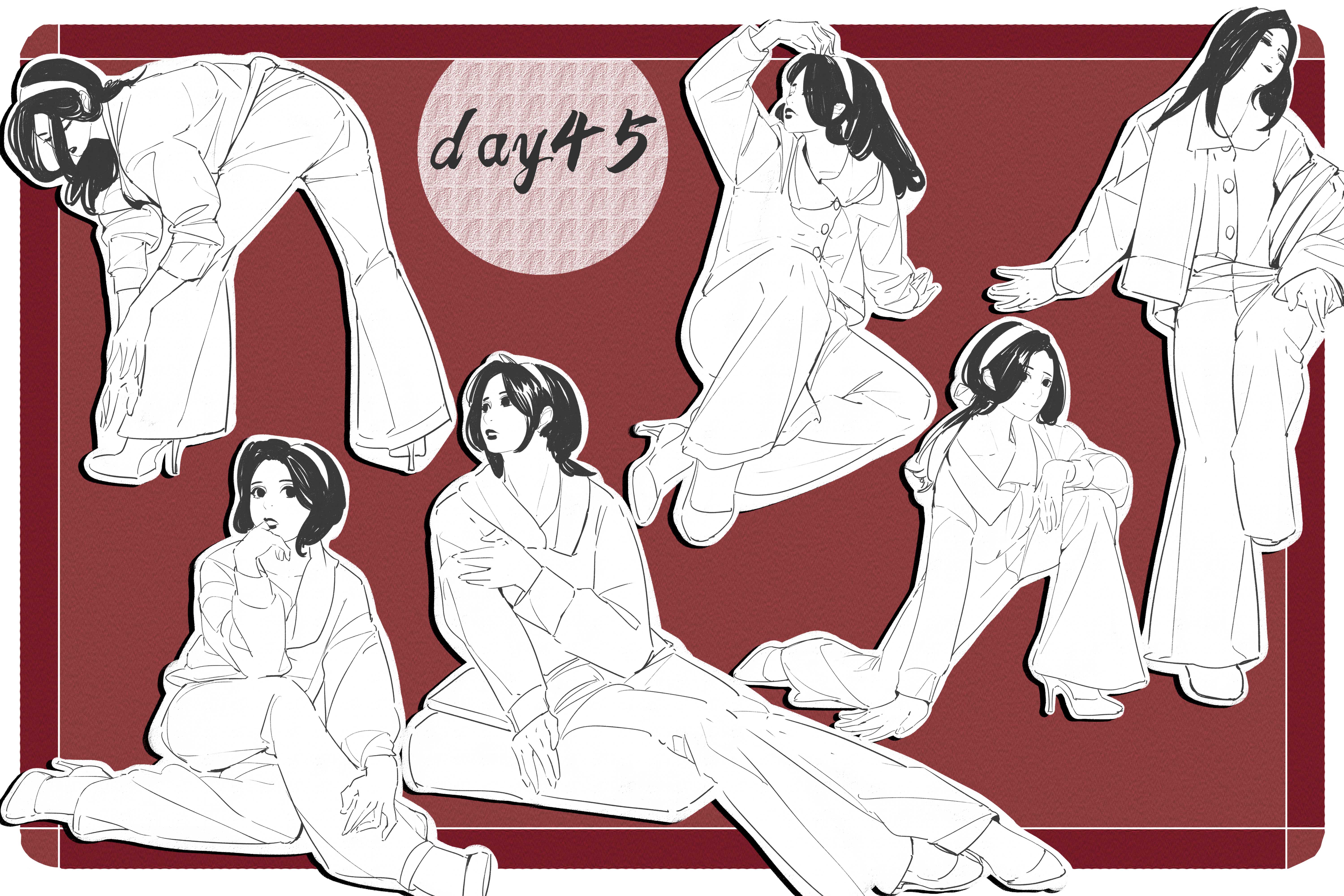 #速写60天挑战赛# @速写班长 Day45_水獭大王An-站酷ZCOOL