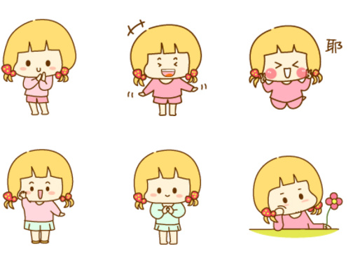 小嘻和小哈-微信表情_噢叶OHYE-站酷ZCOOL