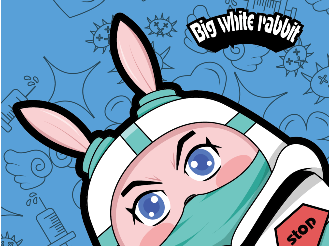 BIG WHITE RABBIT 大白 (兔)_热爱和平的大目-站酷ZCOOL