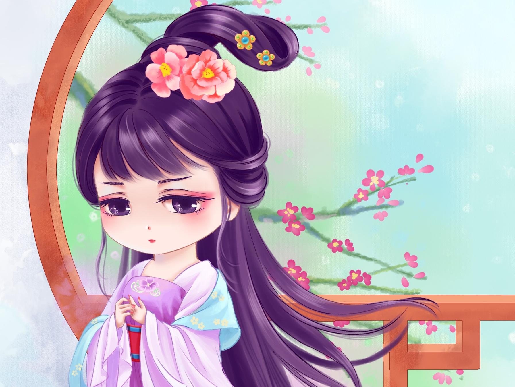 中国风Q版_桃子美妈1225-站酷ZCOOL