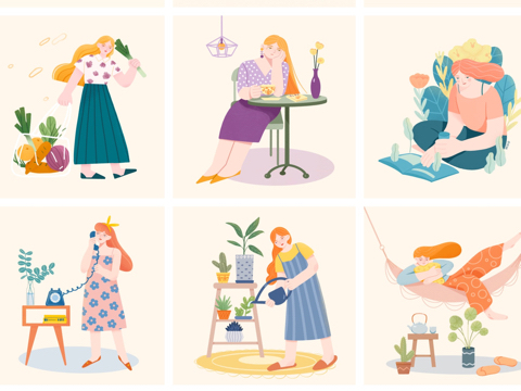 【插画总结】小场景练习_Sistine2021-站酷ZCOOL