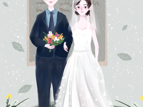 结婚了_小红Holly-站酷ZCOOL