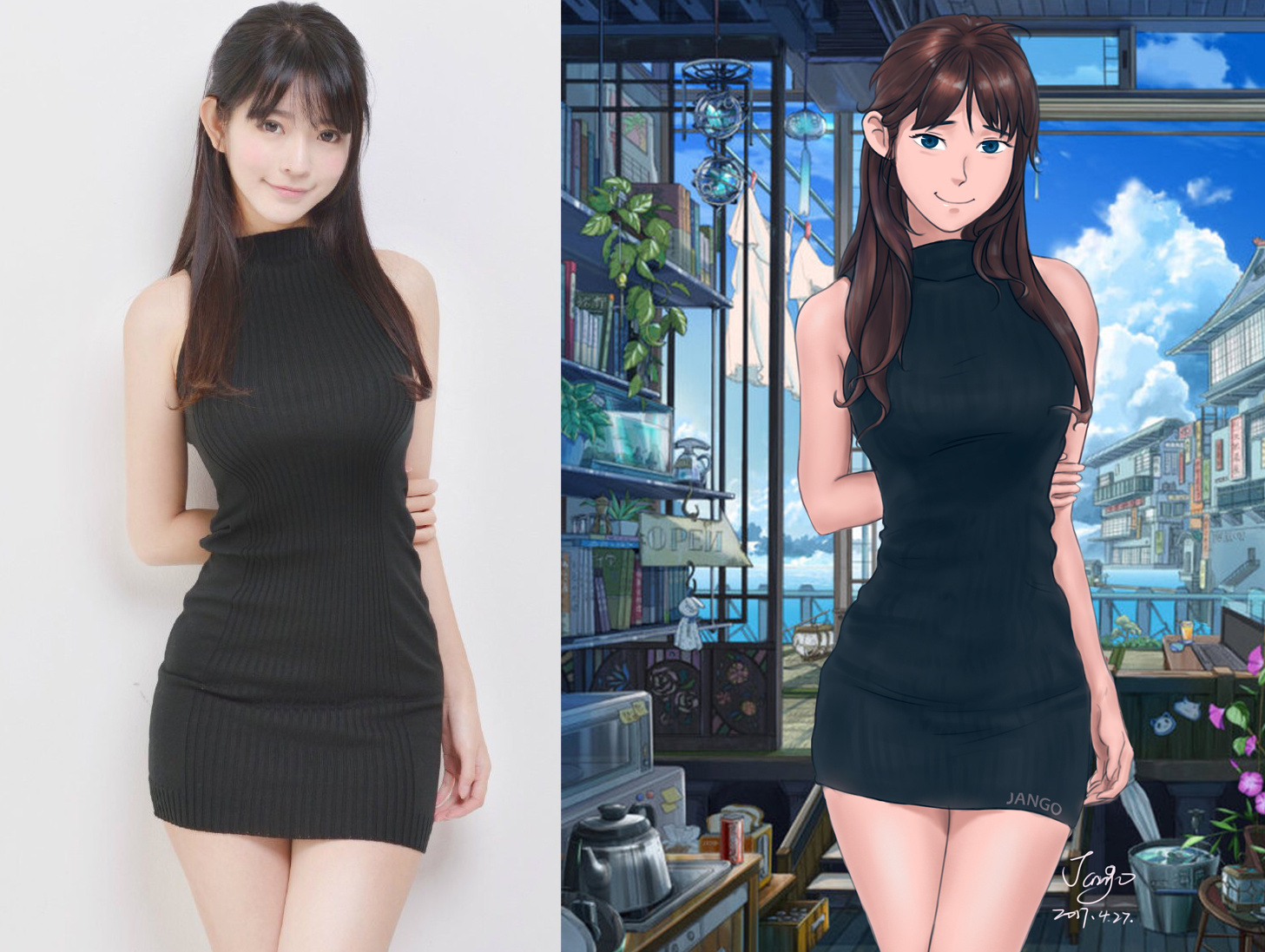 照片转手绘教程（动漫向）_Jango柯-站酷ZCOOL