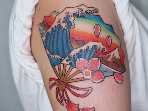 文身/纹身/和风扇子_LONG_KY-站酷ZCOOL