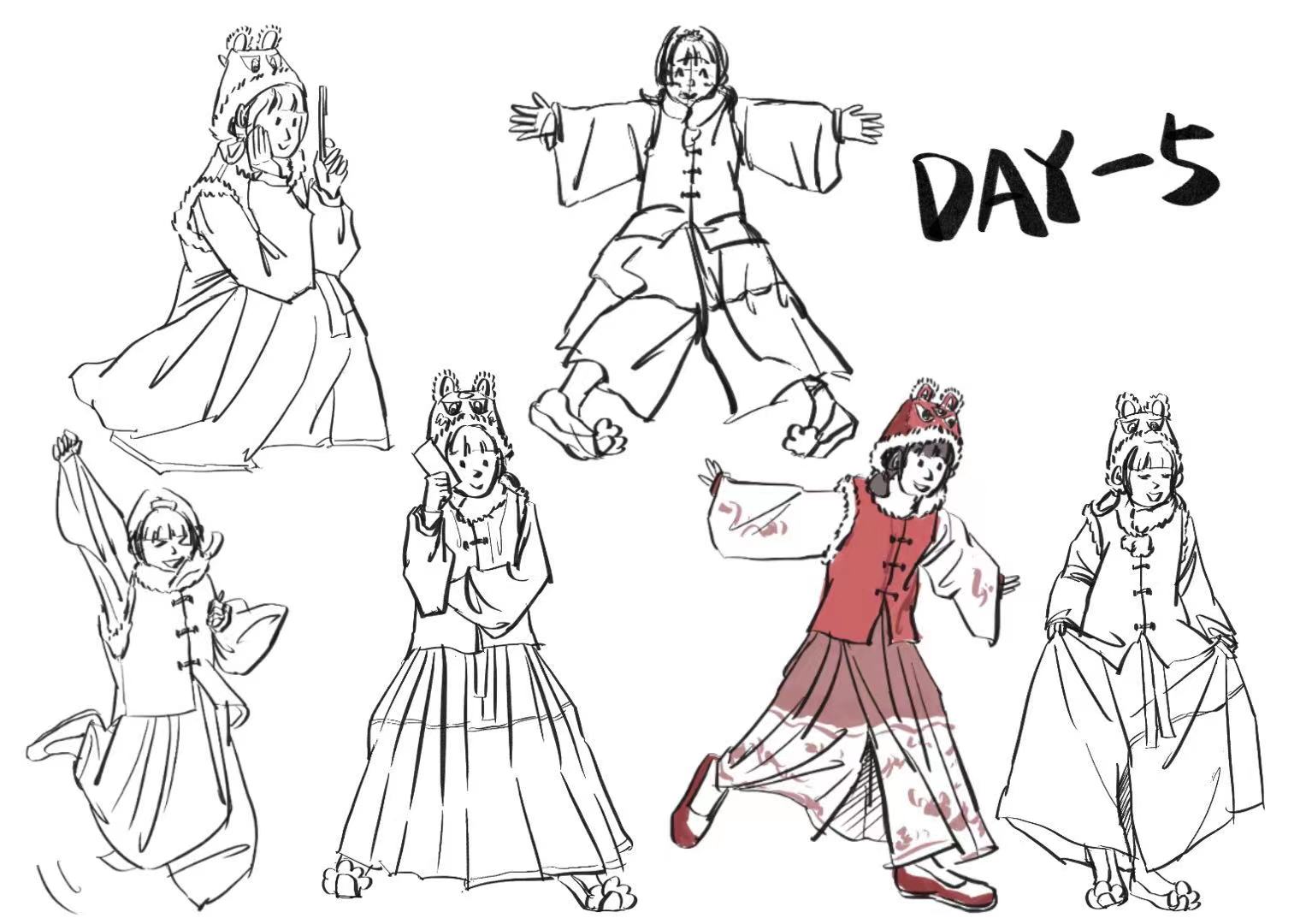 #速写60天挑战赛 DAY5 @速写班长_印第安小揪揪-站酷ZCOOL