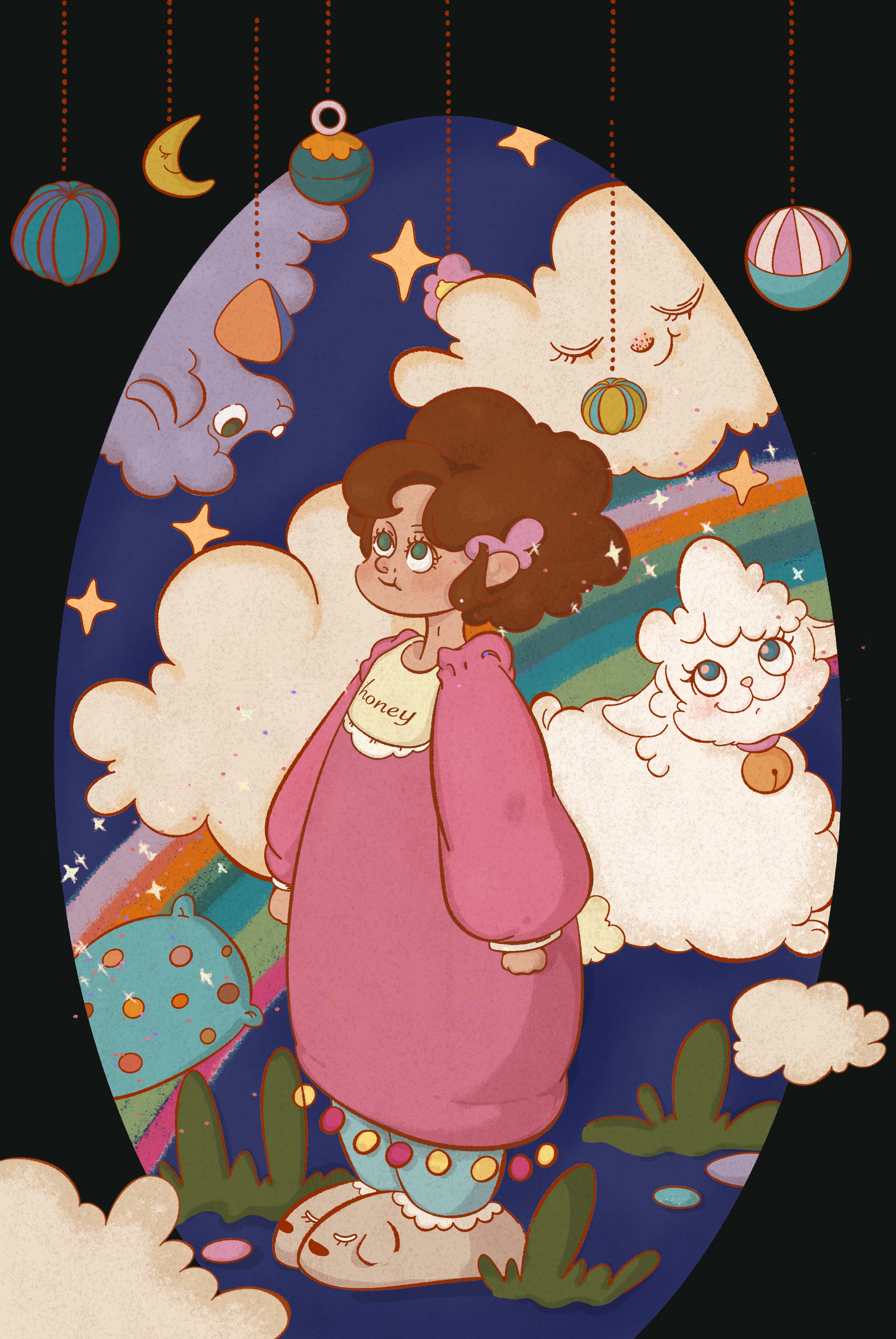 要好好睡觉喔💤_圆圆米花-站酷ZCOOL