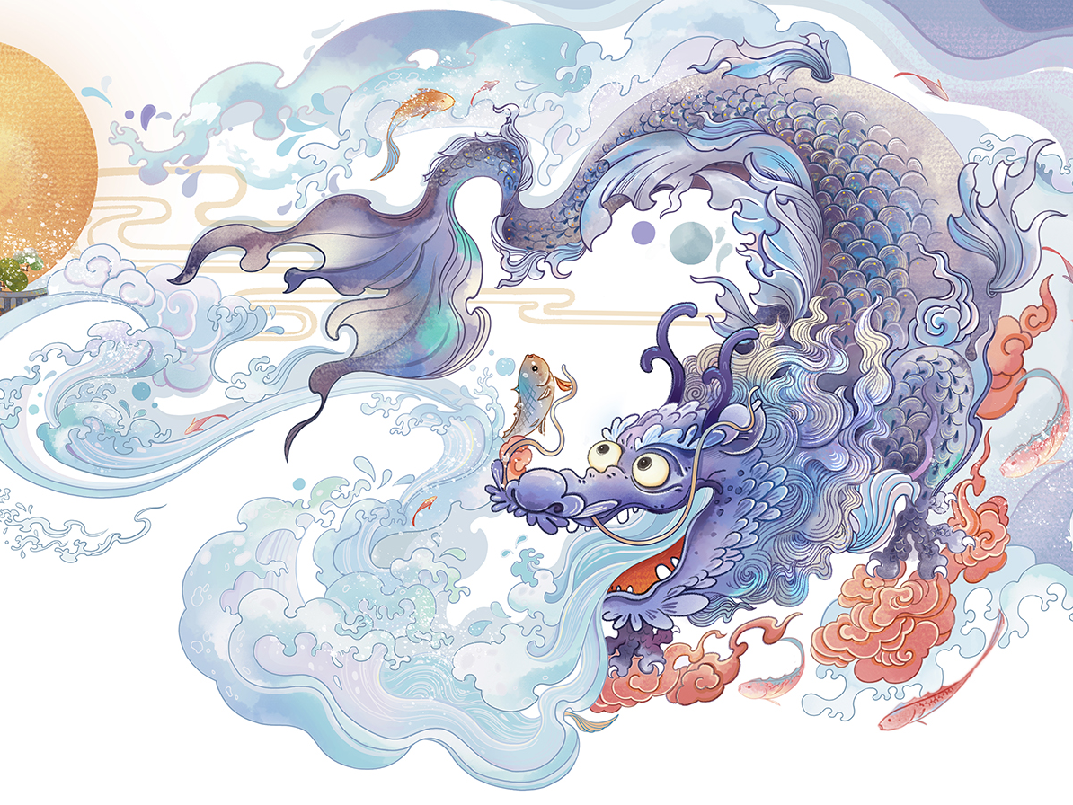 《龙生九子》绘本_菡苕zyc-站酷ZCOOL