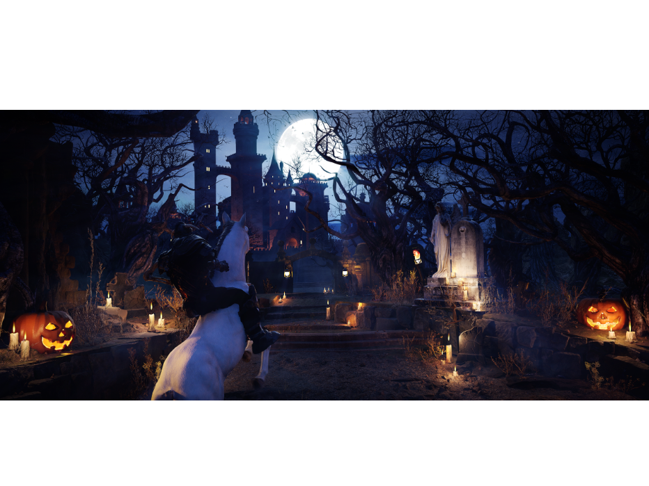 万圣夜-黑城_灰兔Grayhare-站酷ZCOOL