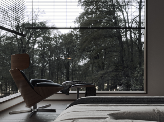 一个现代卧室_QX丨VISION-站酷ZCOOL