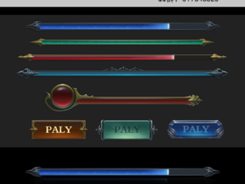 开始游戏按钮ui_素材网站_图片免费下载-ZCOOL站酷