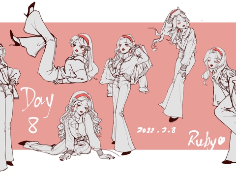 #速写60天挑战赛Day8_冰糖露比LRuby-站酷ZCOOL