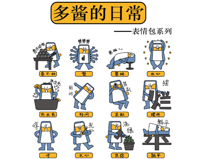 多酱日常表情包_筱筱Candy-站酷ZCOOL