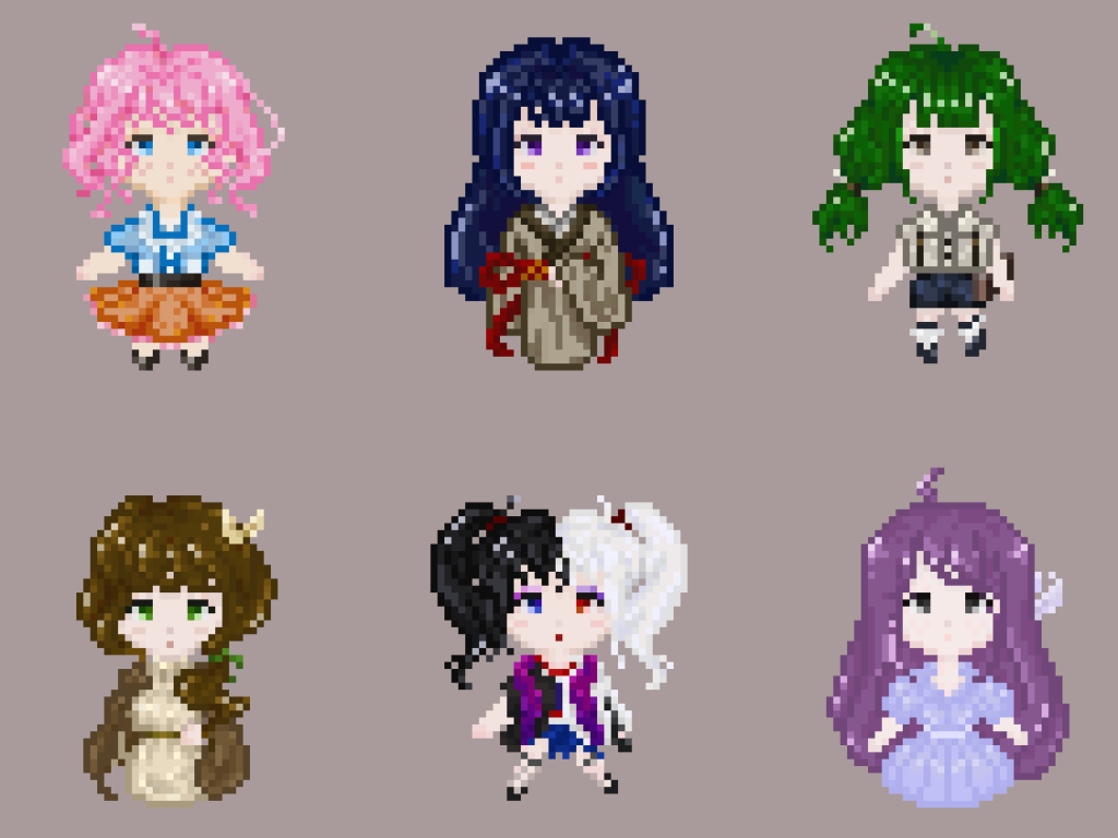 Q版像素小人_月里里-站酷ZCOOL