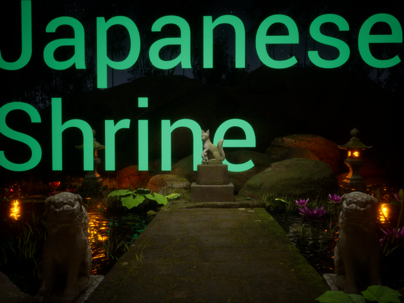 VR Demo 2《神龛小潭 || Japanese shrine》_张哲超-站酷ZCOOL