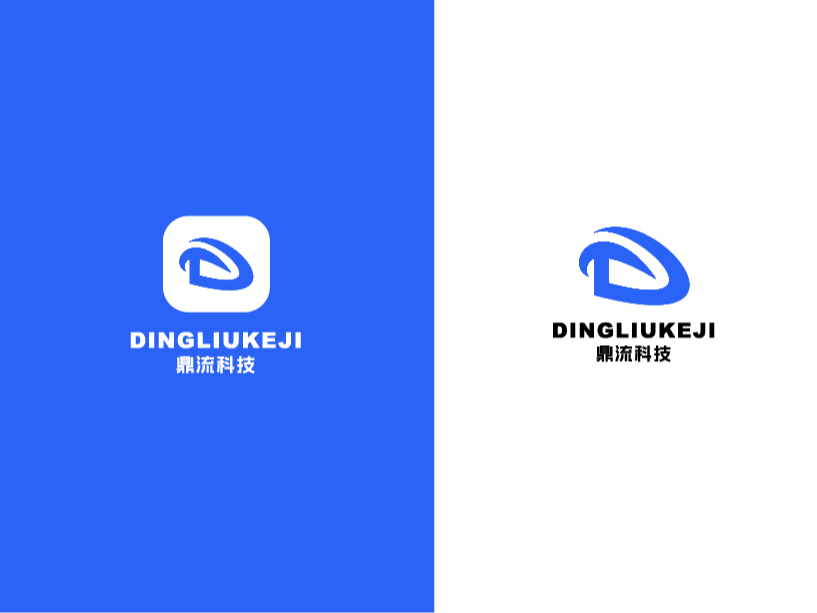 鼎流科技logo提案2_YU阁主-站酷ZCOOL