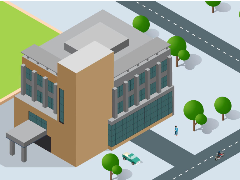 2.5D建筑_Luckyphf-站酷ZCOOL