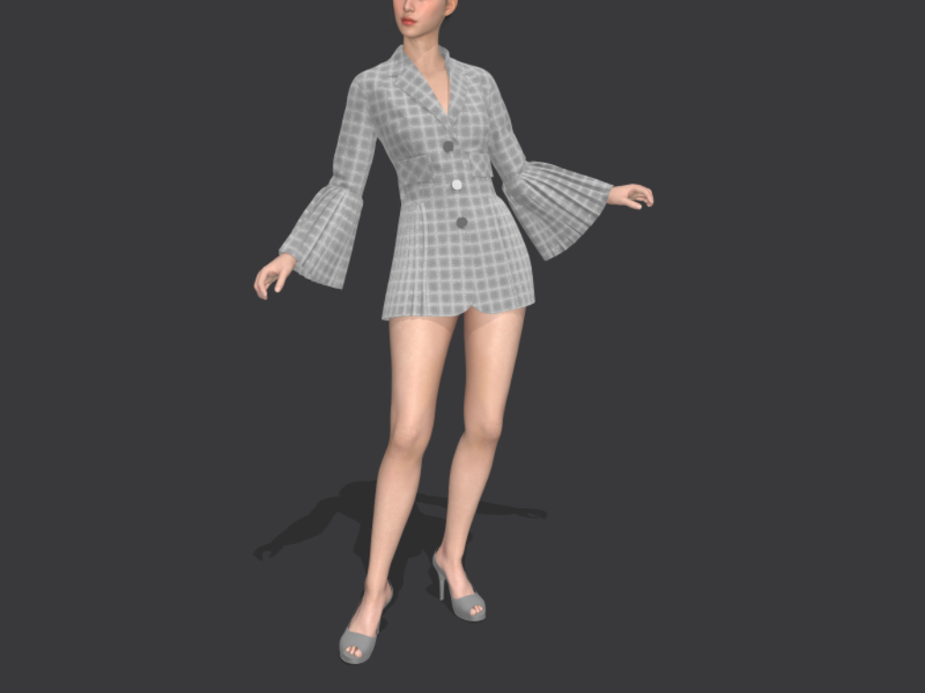 虚拟服装-西服外套（by MD）_已逝的鱼-站酷ZCOOL