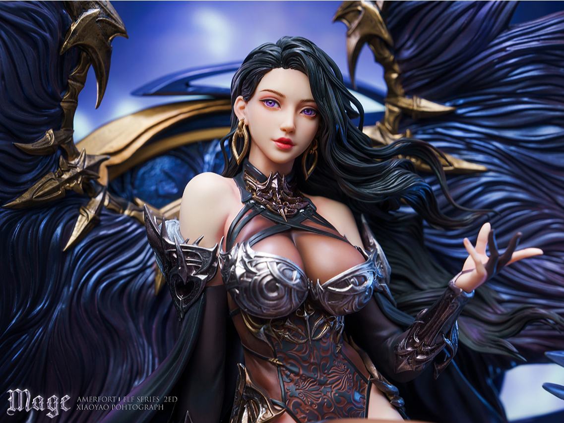 精灵系列《Mage》雕像摄影_一个半-站酷ZCOOL