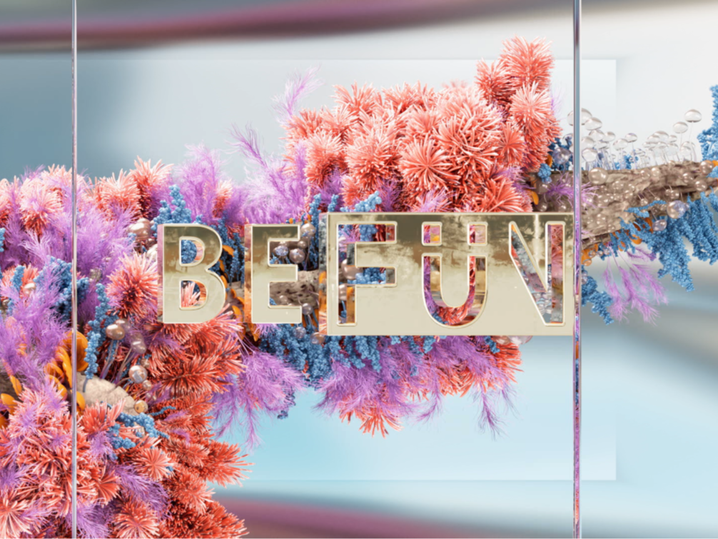 BE FUN艺术LOGO动态创作_Rayta_Houdini-站酷ZCOOL