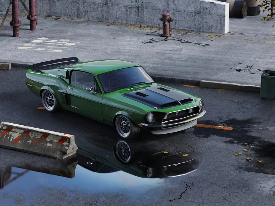福特野马SHELBY_怪诞猫Rendercat-站酷ZCOOL